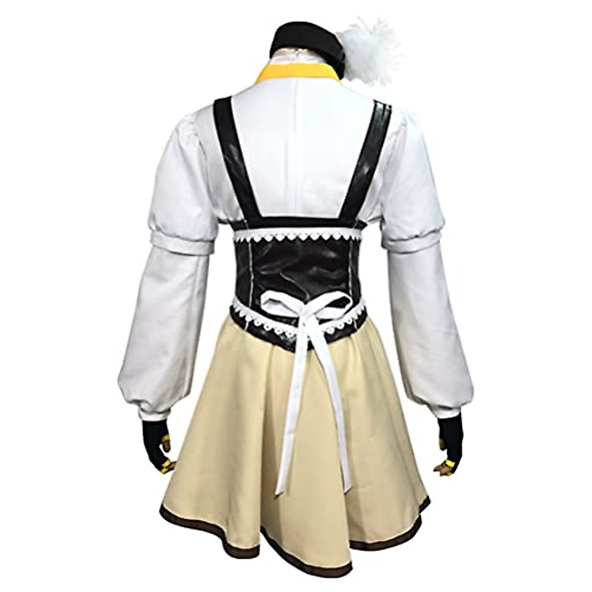 BoerMee Tomoe Mami Cosplay Costume Puella Magi Madoka Magica Cosplay Dress Anime Lolita Skirt Halloween (Tomoe Mami, S)