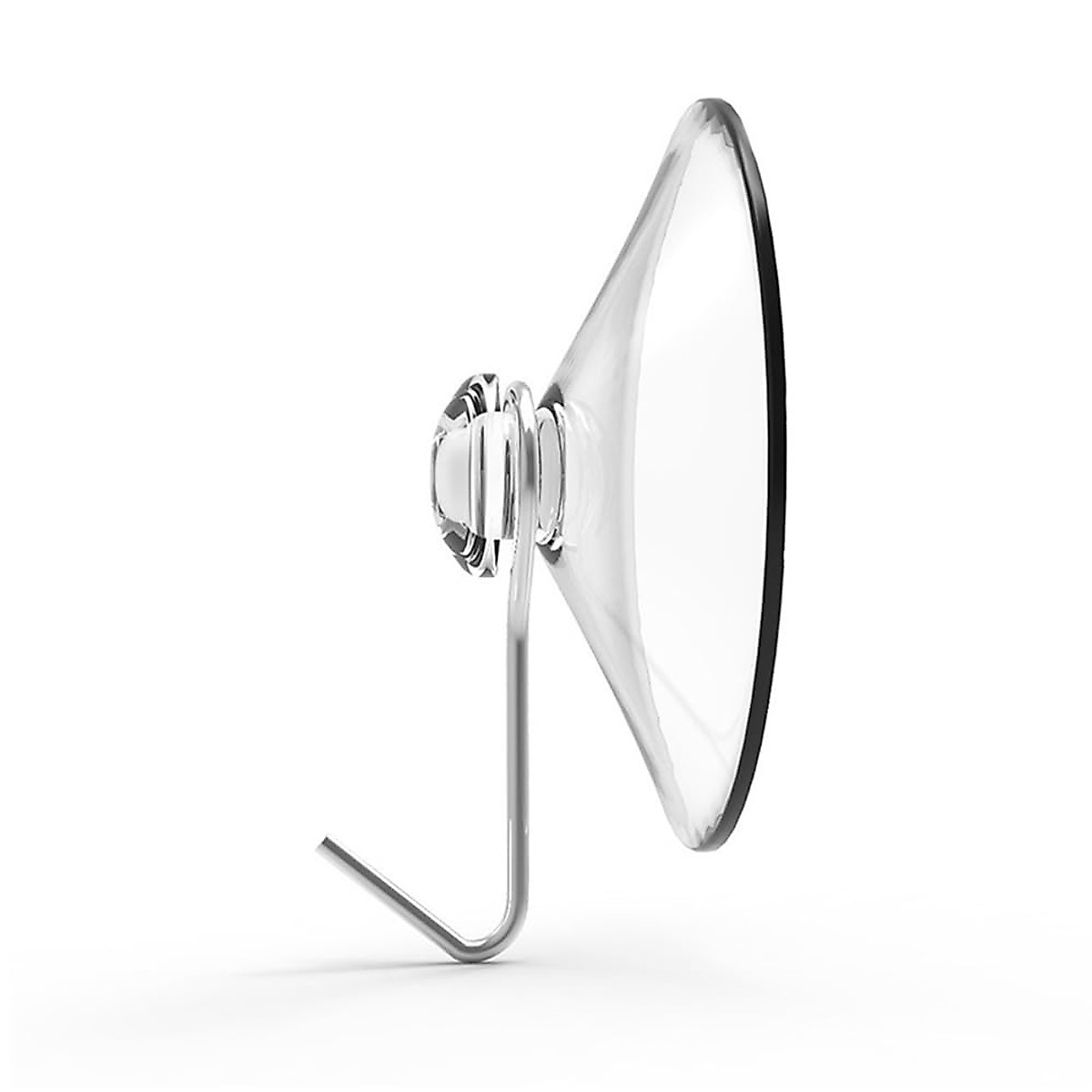 TOPQINFENGYUE 4 Pack Suction Cup Hooks Small Suction Cup Wall Hook Clear Clear Plastic Sucker Pads Removable for Home Kitchen Bathroom Glass Towel Hooks