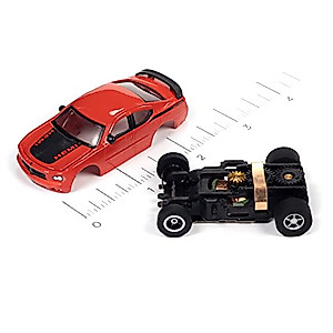 Auto World Xtraction 1969 Dodge Charger (Red) HO Scale Slot Car