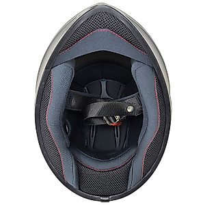 GDM Bluetooth Motorcycle Helmet with Clear, Tinted, Iridium Shields (Small, Flat Black)