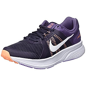 Nike Womens Swift 2 Running Shoe - Dark Purple/White (Dark Purple/White, us_Footwear_Size_System, Adult, Women, Numeric, Medium, Numeric_7_Point_5)
