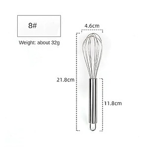 8/10/12inch Stainless steel mixing hand whisk, kitchen baking utensils, cream butter whisk.(1 set)