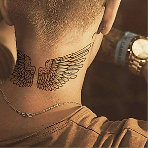 CARGEN Celebrity Life-Size Temporary Tattoos - Realistic Singer J.B Life-Size Temporary Tattoo Chest Back Arm Face Sleeves Fake Tattoo Stickers for Fans for Men Women for Boys Girls for Concert Party