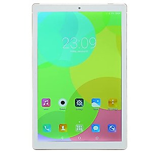 EBTOOLS 10.1in Golden Tablet, Octa Core 2.4G 5G Type C Rechargeable Office Tablet, 6GB RAM 128GB ROM 2560x1600 IPS Screen, Dual Cameras Speakers, for Android11