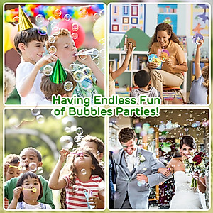 TOY Life 36 Bubbles Party Favors for Kids Mini Bubble Wands Bulk with Gift Cards Bubble Maker Kids Goodie Bag Stuffer for Classroom Wedding Birthday Party Decoration Easter Basket Stuffers for Kids