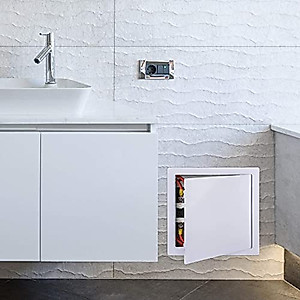 PNKKODW Plumbing Access Panel for Drywall 14 x 14 Inch Plastic Access Door Wall Access Panel Ceiling Reinforced Hinged Durable White