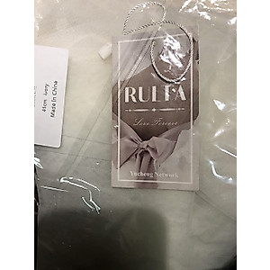 RULTA Women's Short 45cm Wedding Veils with Comb Beads Bridal Lace Appliques Veil(More) (iovry)