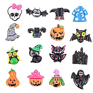 OSALADI Fridge Whiteboard 16Pcs Halloween Refrigerator Magnets Resin Fridge Magnet Office Magnets for Home Decoration Photos Whiteboards Calendar Bulletin Board (Mixed Color) Fridge Magnets