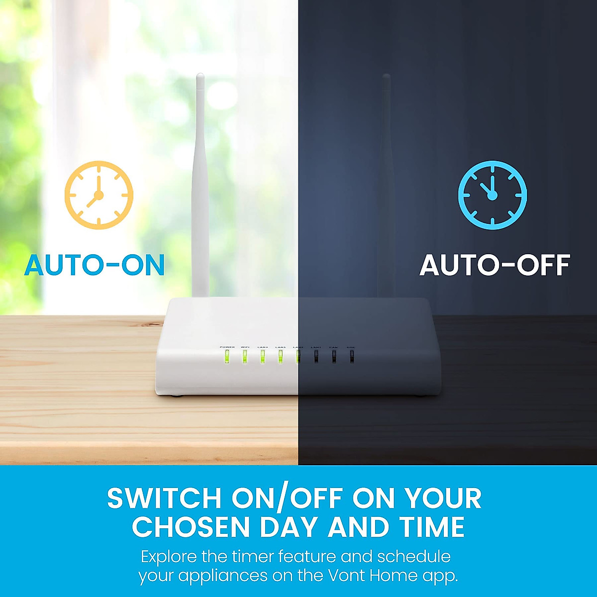 Vont Smart Plug [2 Pack] Alexa Smart Plugs, WiFi + Bluetooth, Google Assistant & IFTTT, Voice Command, Timer & Schedules, Control Anywhere, Vacation Mode, ETL & FCC Certified, No Hub Required