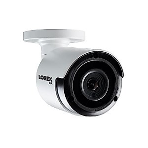 Lorex LKB383A Indoor/Outdoor 4K Ultra HD IP Security Bullet Camera, 4.0mm, 130ft Night Vision, Color Night Vision, Works with LNK7000/LNK7000X, Audio, Camera Only (M. ) (Renewed)