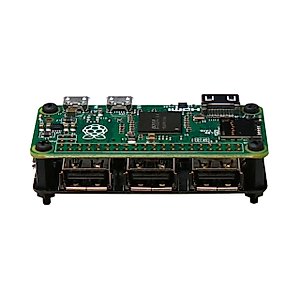 MakerSpot 4-Port Stackable USB Hub HAT for Raspberry Pi Zero V1.3 (with Camera Connector) and Pi Zero W /2W (with Bluetooth & WiFi)