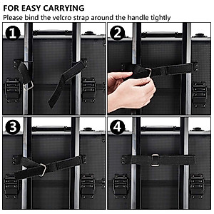 mefeir 2 in 1 Rolling Makeup Train Case, Travel Makeup Organizer Cosmetic Display Case, Aluminum Cosmetology Supply Suitcase on Wheels, Beauty Storage Luggage Lockable w/4 Removable Wheels (Black)