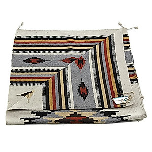 Onyx Arrow Southwest Area Rug, 32 x 64 Inches, Center Diamond, Cream/Black/Multi