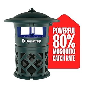 DynaTrap DT2030-GRSR 1 Acre Mosquito & Flying Insect Outdoor Trap and Killer – Kills Mosquitoes, Flies, Wasps, Gnats, & Other Flying Insects - Bug Zapper Alternative – Green