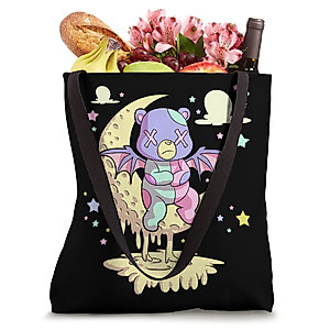 Kawaii Pastel Goth Bear Cute Creepy Bear Tote Bag