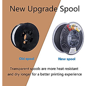 YXPOLYER PA6-CF Chopped Carbon Fiber Nylon Filament, 1.75mm Carbon Fiber Filament, 3D Filament Nylon Carbon Fiber, Lightweight high Strength Nylon Filament,1kg Spool,Black