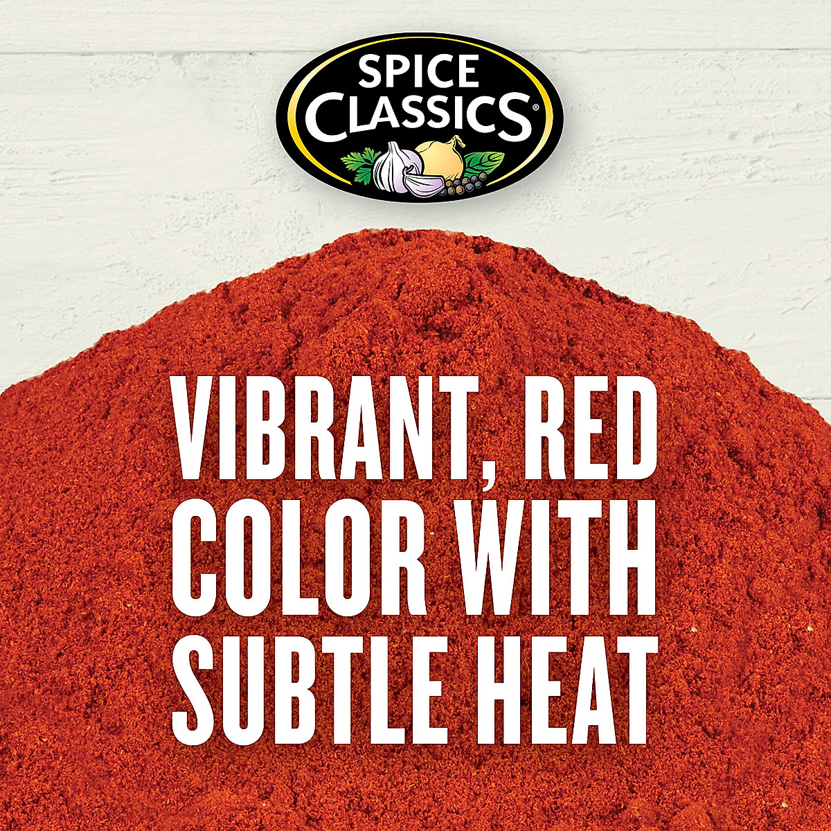 Spice Classics Paprika, 16 oz - One 16 Ounce Container of Red Paprika Seasoning, Perfect as a Garnish or Use on Pork, Chicken, Soup, Pastas, Fish and More