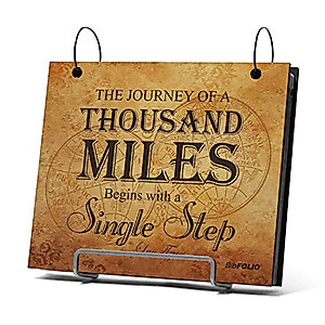 Gone For a Run BibFOLIO® Race Bib Album | Bib Holder The Journey of A Thousand Miles