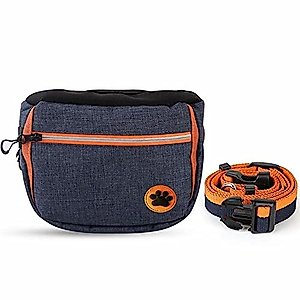 HomeSoGood Dog Treat Pouch, Pet Training Bag,Portable Pet Snack Bag,Walking Multi-Purpose Dog Pouch Bag with Adjustable Waistband