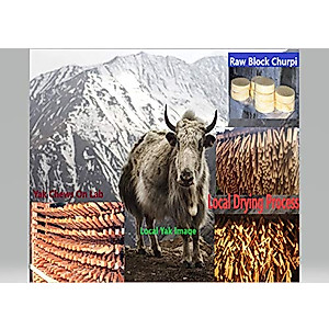 Snow Hill Natural Himalayan Yak Milk Cheese Dog Chews Small 3 Pcs Pack Long Lasting, Odor Stain Gluten GMO Free Protein Rich Yaky Treats Improved Oral Health - Yaky Cheese Treats of Himalayas, Nepal