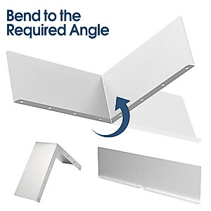 Gutter Valley Splash Guards Rain Downspout Diverter Valley Roofing Gutter Guards Rain Drip Gutter Guard Roof Rain Diverter for House Roofs Corner (6)