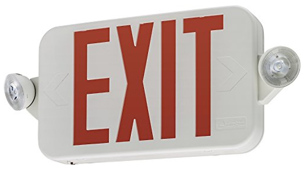 Lithonia LED Emergency Exit Sign - UL924 Compliant, Red Letters
