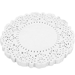 150 pcs White Lace Paper Doilies Oil-absorbing Decorative Tableware Papers Placemats Baking Tools Accessories