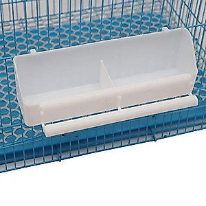 Pet Water Feeder Cup, 2 Pieces Bird Food Bowl Cups White Bird Water Dispenser for Poultry Pigeon Quail Cage