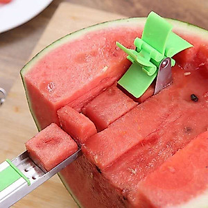 Watermelon windmill Cutter - Slice a Watermelon in Seconds, 304 Stainless Steel Fruit Slicer Pro Knife - Kitchen Gadgets Tools 10