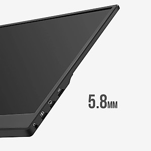 Hislaves 15.6 inch Portable IPS Display1080P HDMI-Compatible USB-C for PC for Xbox for PS4 Switch