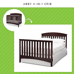 Full Size Conversion Kit Bed Rails for Abby Crib by Delta Children - #0050 (Dark Chocolate - 207)