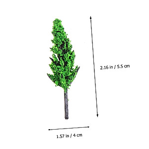 ibasenice 80 pcs Tree Scenics Trees Model Plastic Scene Train Railroad Architecture Woodland Diorama Project Mixed Crafts Supplies Landscape DIY Pine Layout Accessories for Mini Building