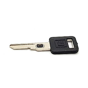 GM 595516 Genuine OEM Single Sided Ignition Logo Key Blank w/Vats Resistor Chip #6. for: Buick, Cadillac, Chevrolet, Oldsmobile, Pontiac, Strattec V.A.T.S No. 6.