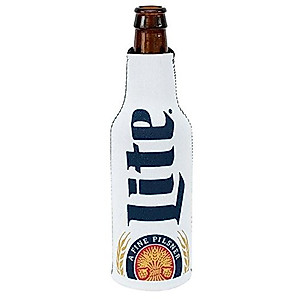 Miller Lite Beer Bottle Suit Holder Cooler Kaddy Huggie Coolie