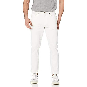Amazon Essentials Men's Slim-Fit Stretch Jean, Bright White, 31W x 34L