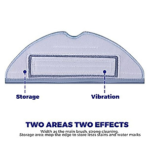 6 PCS Vacuum Mop Replacement Pads for Roborock S7 S7+ T7 T7S T7 Plus S7 MaxV Plus S8 Pro Ultra G20 Reusable Hard Floor Cloth Microfiber Soft Pad Expert Wet Replacement