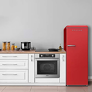 Galanz GLF11URDG16 Convertible Freezer/Fridge, Electronic Temperature Control, 11 Cu.Ft, Hot Rod Red