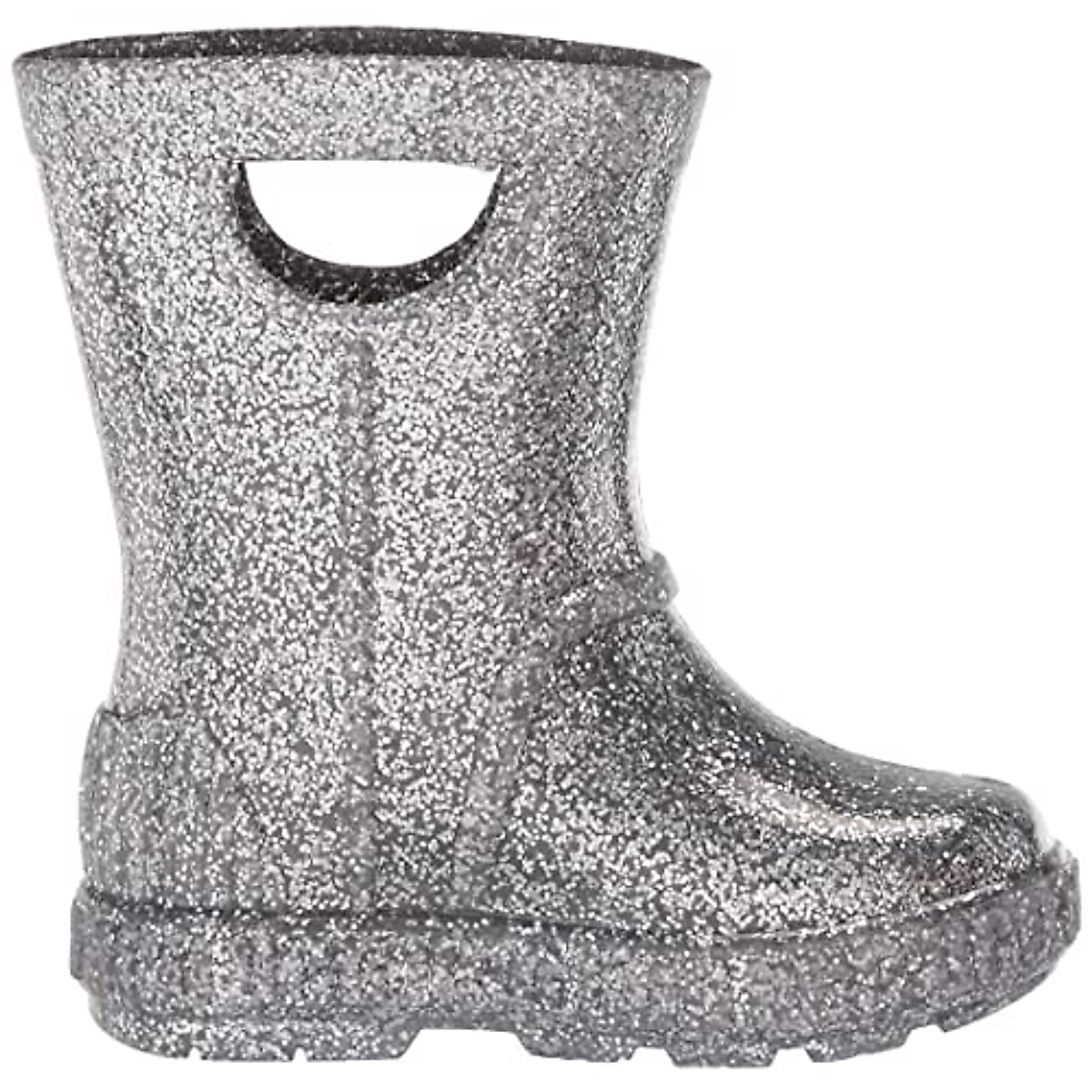 UGG T DRIZLITA Rain Boot, Glitter Grey, 11 US Unisex Little Kid