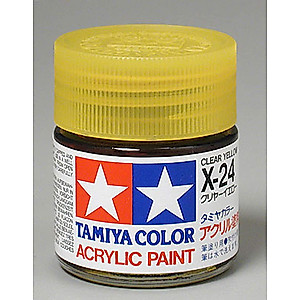 Tamiya America, Inc Acrylic X24 Gloss,Clear Yellow, TAM81024