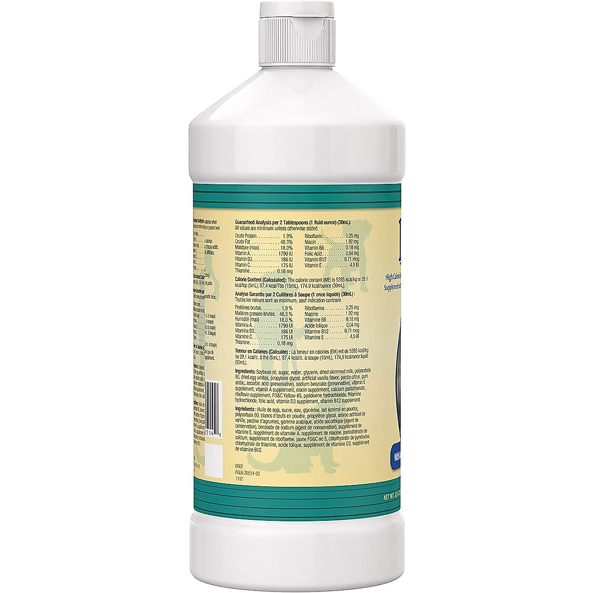 Pet-Ag Dyne High Calorie Liquid Nutritional Supplement for Dogs & Puppies 8 Weeks and Older - 32 oz, Pack of 2 - Supports Performance and Endurance - Sweet Vanilla Flavor