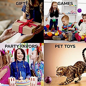 Bouncy Balls for Kids Bulk - Rubber Balls for Kids - Bounce Balls - Large Bouncy Ball 45 mm - Super Ball Vending Machine Toys - Bouncing Balls Party Favors - Classroom Prizes