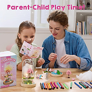 Make Your Own Unicorn Night Light - Birthday Crafts Gifts for Girls Kids, Unicorns Terrarium Kit for Kids, 3-in-1 Unicorn Toys Presents, Kawaii Arts and Crafts for Kids Age 6 7 8-12 Year Old Girl