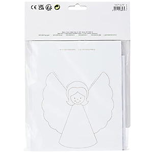 Baker Ross EX822 Christmas Angel Pop Up Cards - Pack of 8, for Children to Make and Embellish This Festive Season