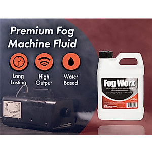 FogWorx Fog Juice - 1 Quart of Premium Odorless Fog Fluid (32 oz) - Medium Density, High Output, Long Lasting Fog Machine Fluid for 400 Watt to 1500 Watt Machines