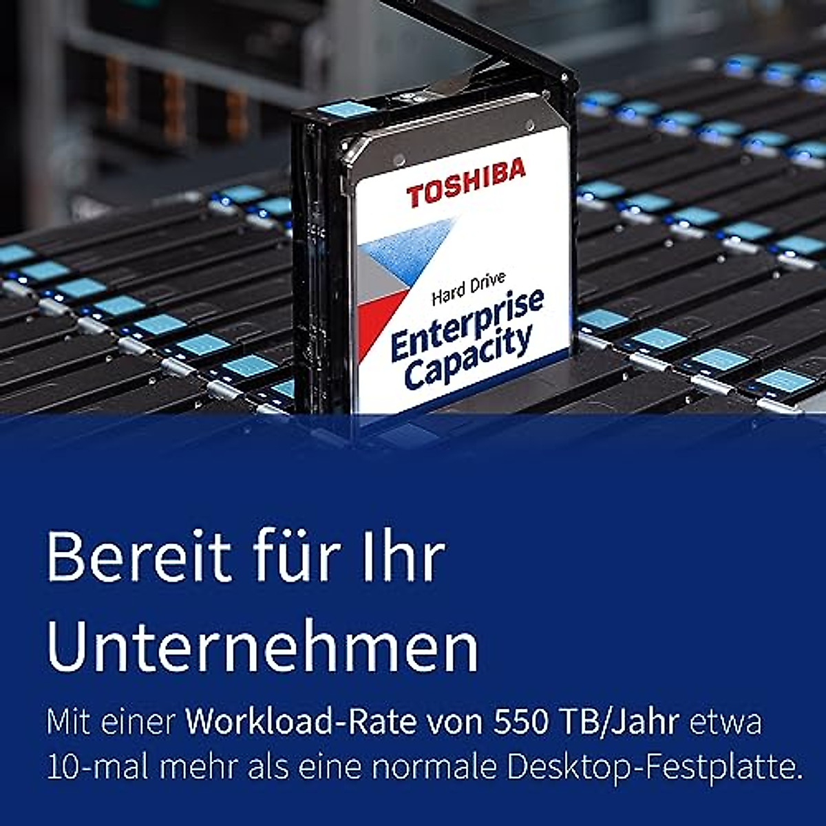 Toshiba 6TB Enterprise SATA Hard Drive - 7200 RPM, 128MB Cache, 6 Gb/s Transfer Rate for Business and Personal Use