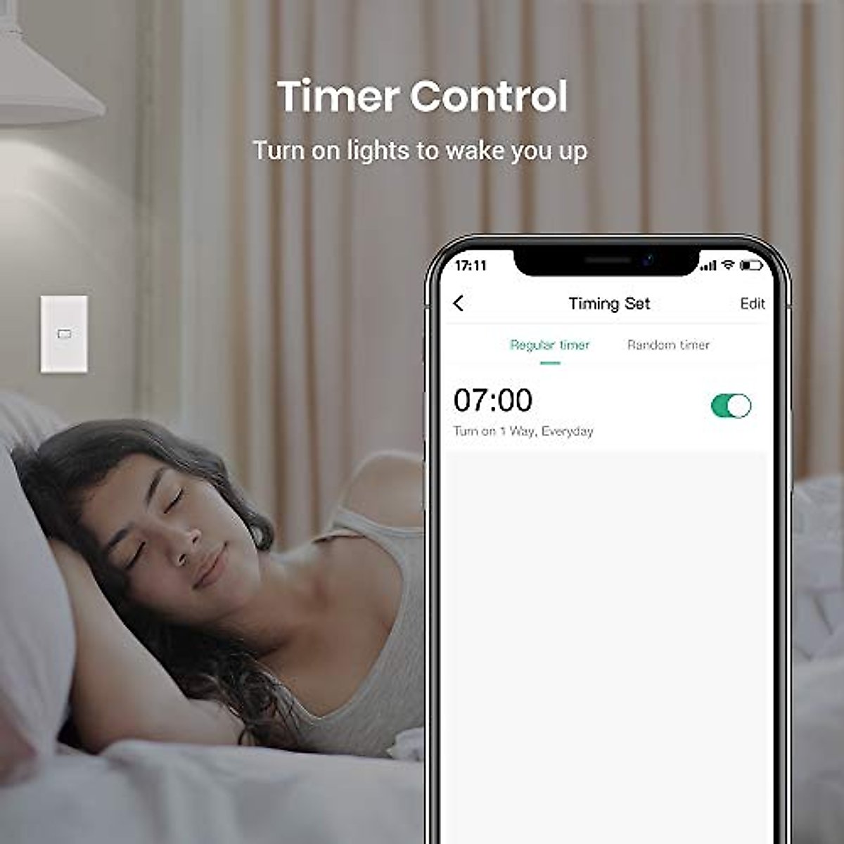 BroadLink Smart Touch Wall Light Switch, 1-Gang Single Live Wire Switch, No Neutral or Capacitor Required, Glass Panel, Works with Alexa, Google Home and IFTTT, Hub Required (with Hub)