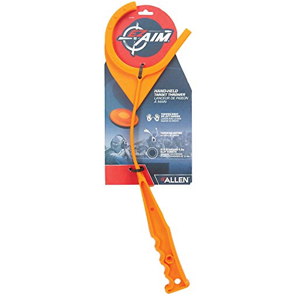 Allen Company Handheld Clay Target Thrower (Clay not Included) - Orange, One Size