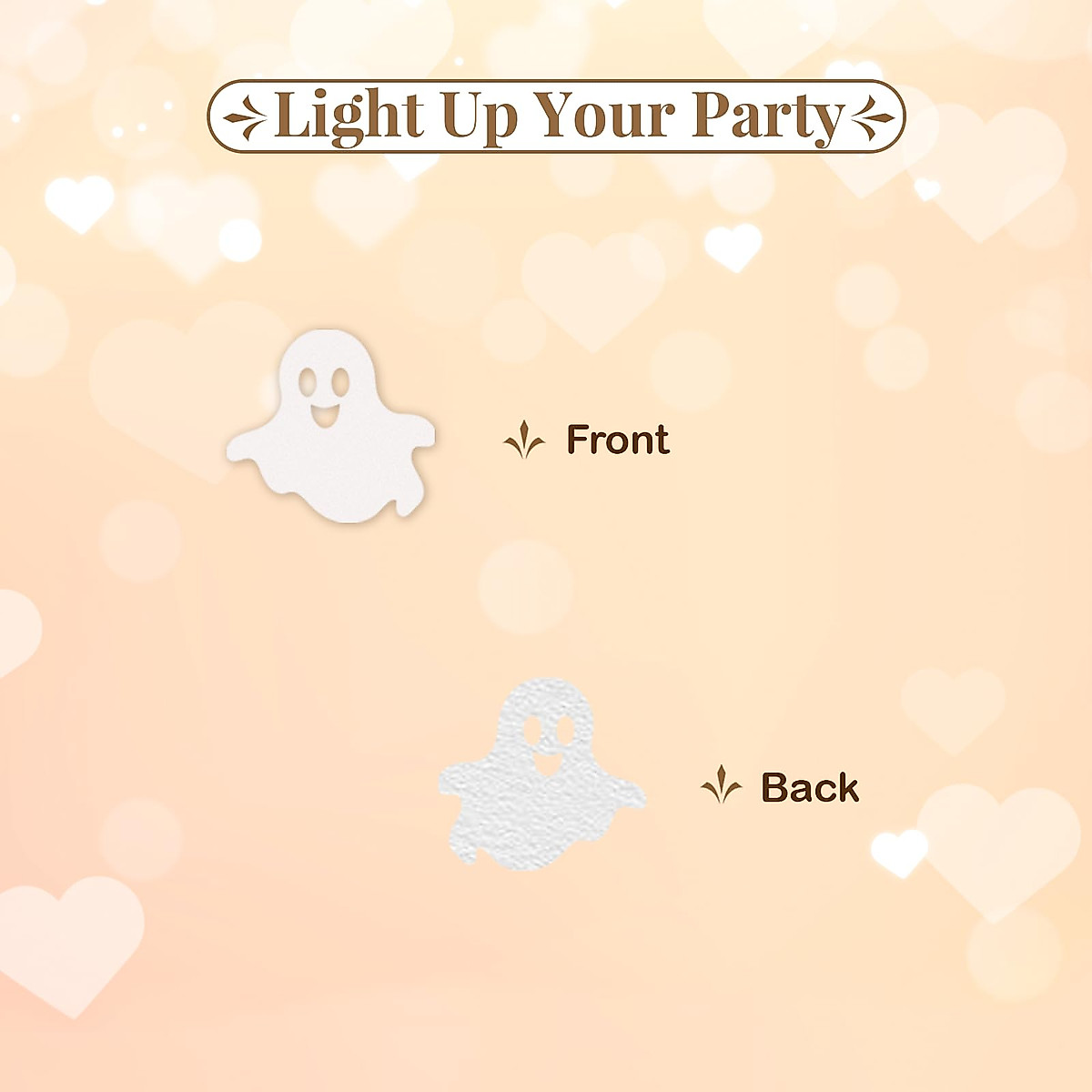 120pcs Baby Boo Confetti, Halloween Ghost Paper Scatter, White&Pink Glitter Little Boo Table Scatter for Girl, Halloween Baby Shower/First Birthday Party Decoration