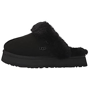 UGG Women's Disquette Slipper, Black, 8