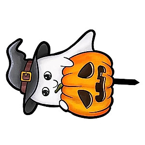 Ghost Acrylic Insert Out Door Decor Outdoor Sign Outside House Decor Outdoor Halloween Sign Halloween Yard Sign Garden Halloween Stake Delicate Stake Decor Yard Lawn Decoration